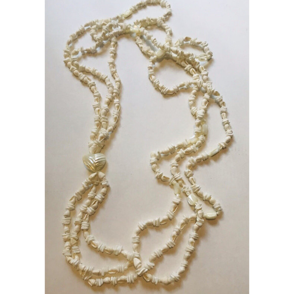 Unbranded | Jewelry | Triple Strand Shell Pukka Conch Shell Necklace ...